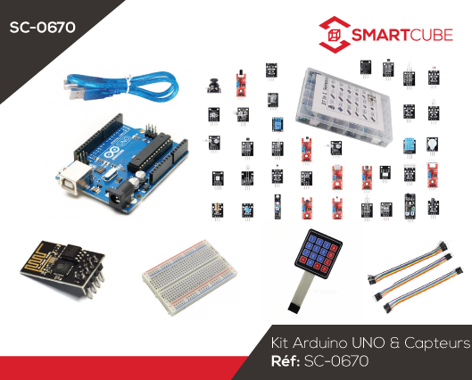 Kit Arduino Uno And Capteurs Smart Cube 8870