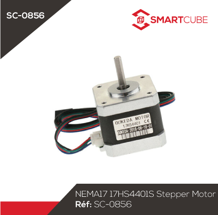 NEMA17 17HS4401S Stepper Motor 1.7A 40mm 0.45Nm 1.8Degree – SMART CUBE
