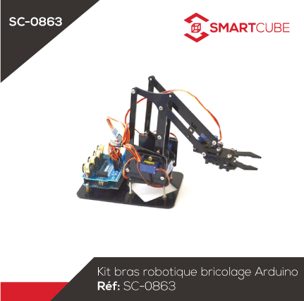 Kit bras robotique bricolage Arduino – SMART CUBE