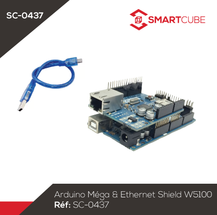 Arduino Méga & Ethernet Shield W5100 – SMART CUBE