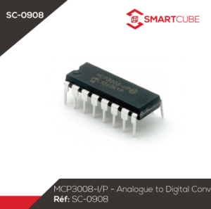 MCP3008-I/P – Analogue to Digital Converter IC – SMART CUBE