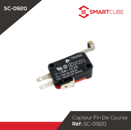 Capteur Fin De Course Avec Levier Et Roue V-156-1C25 – SMART CUBE